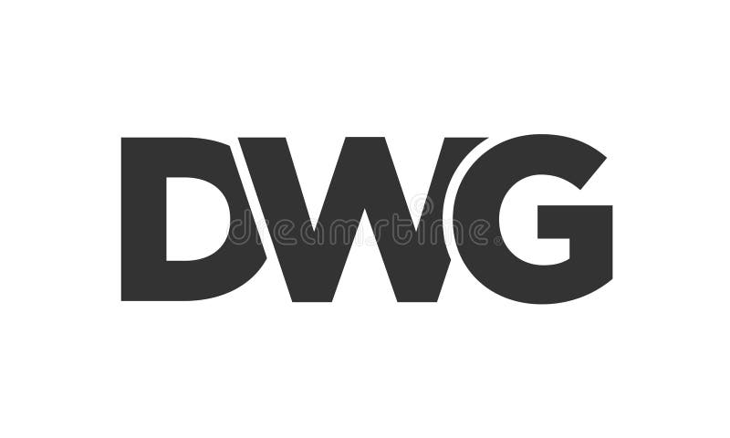 DWG Logo Design Template with Strong and Modern Bold Text. Initial ...