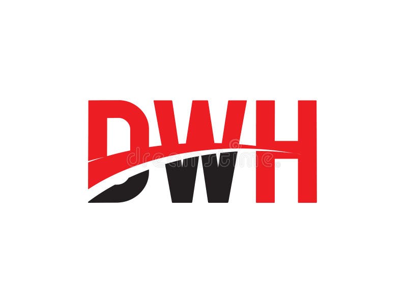 DWH Letter Initial Logo Design Vector Illustration Stock Vector ...
