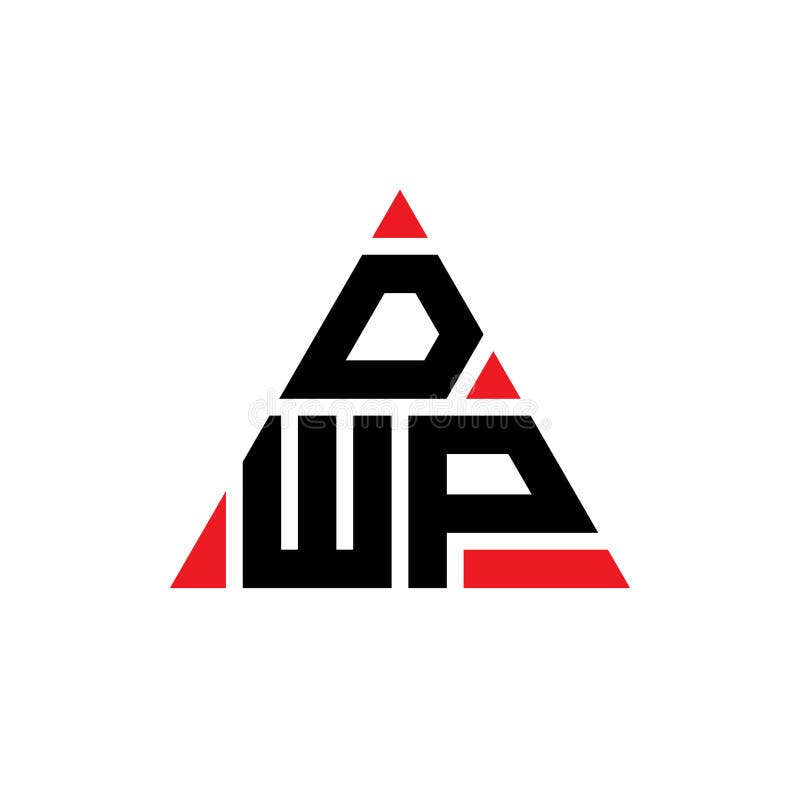 DWP Triangle Letter Logo Design with Triangle Shape. DWP Triangle Logo ...