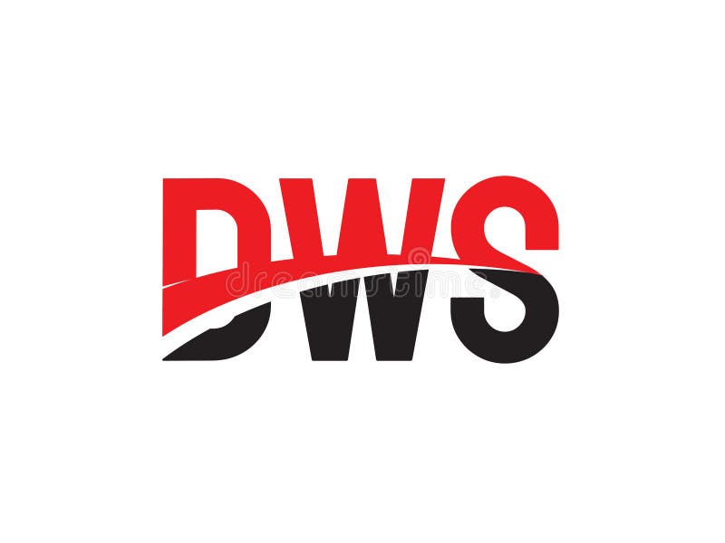 DWS Letter Initial Logo Design Vector Illustration Stock Vector ...