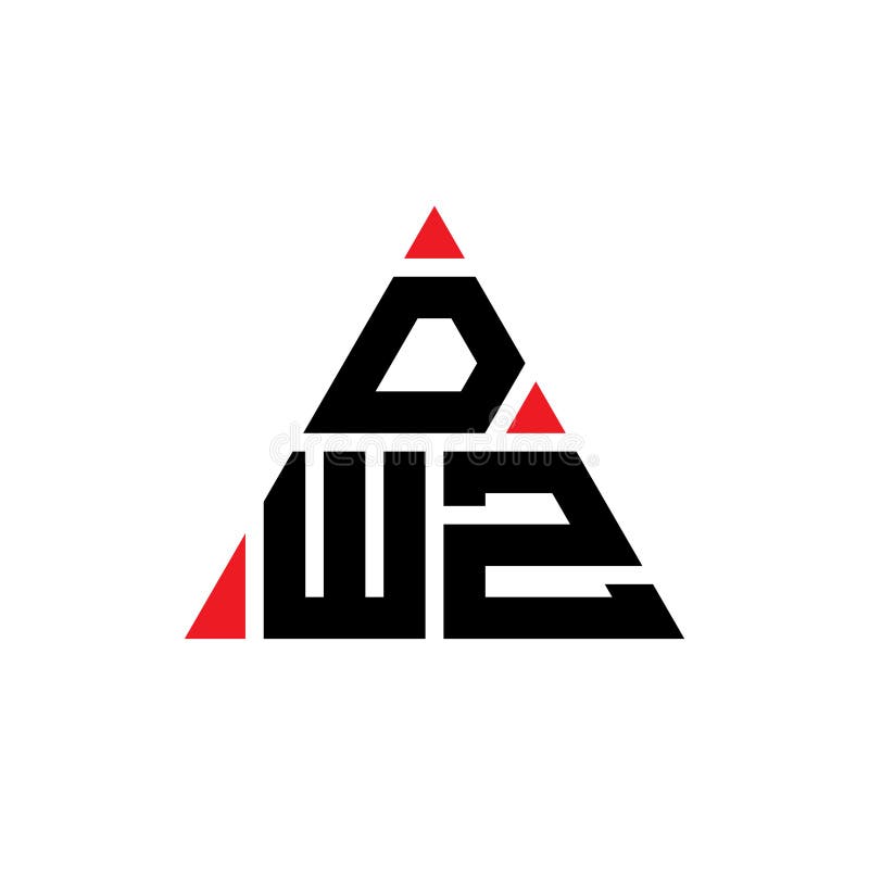 DWZ Triangle Letter Logo Design with Triangle Shape. DWZ Triangle Logo ...