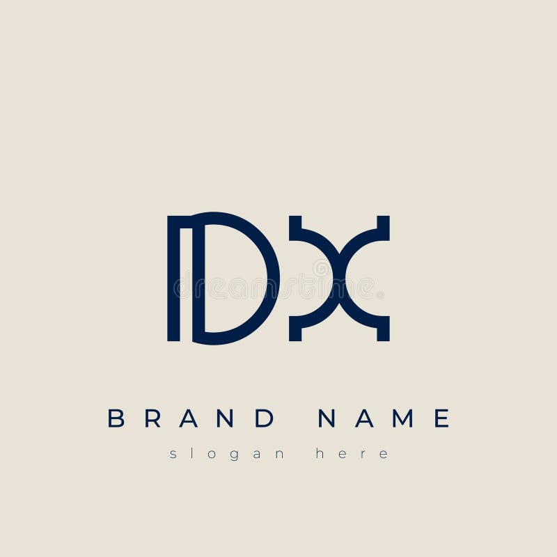 DX Alphabet Letter Icon Logo Stock Vector - Illustration of simple ...