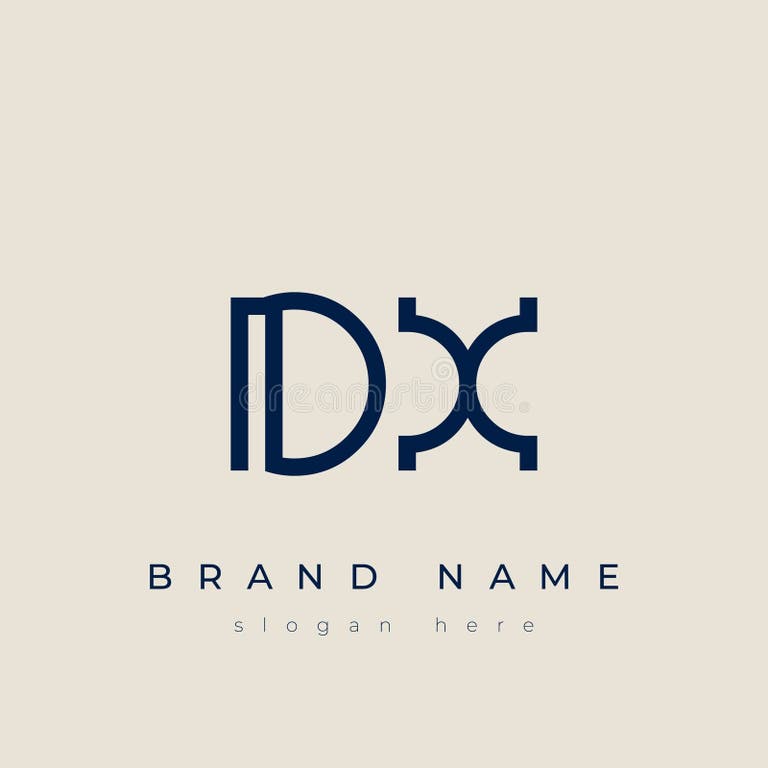 DX Alphabet Letter Icon Logo Stock Vector - Illustration of simple ...