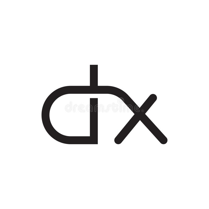 Dx Initial Letter Vector Logo Icon Stock Vector - Illustration of ...