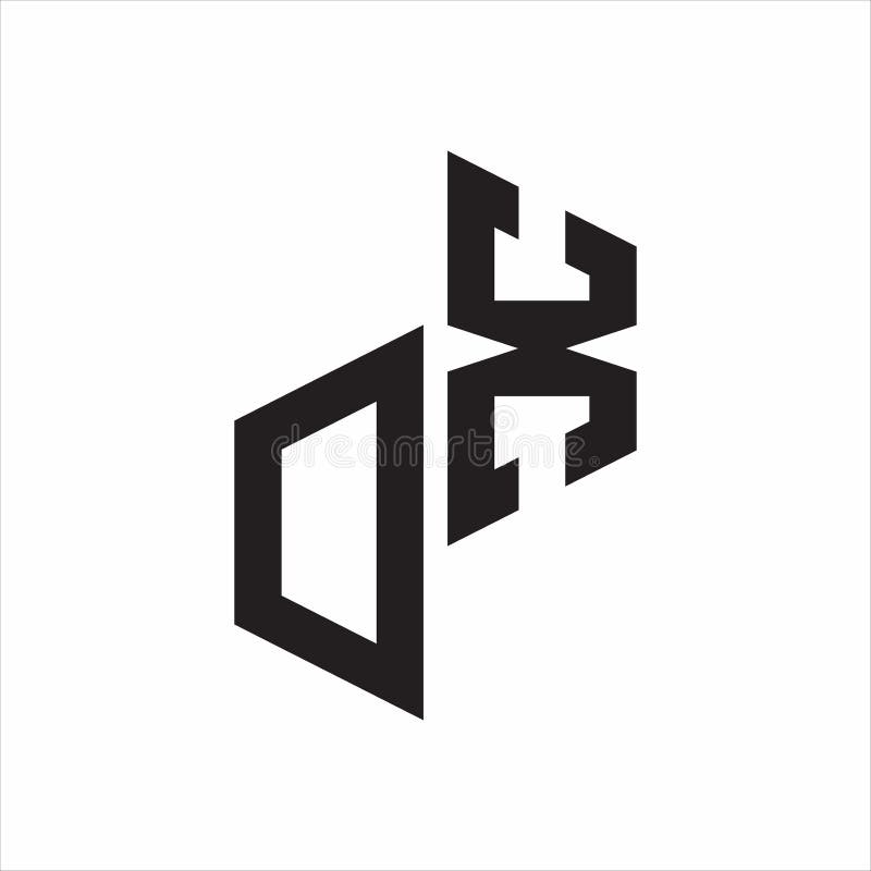 Initial Letters Logo Monogram with Up To Down Style Stock Illustration ...