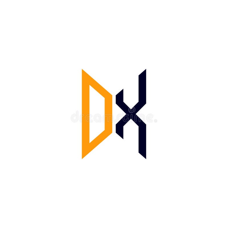 DX Letter Logo Creative Design with Vector Graphic, Stock Vector ...