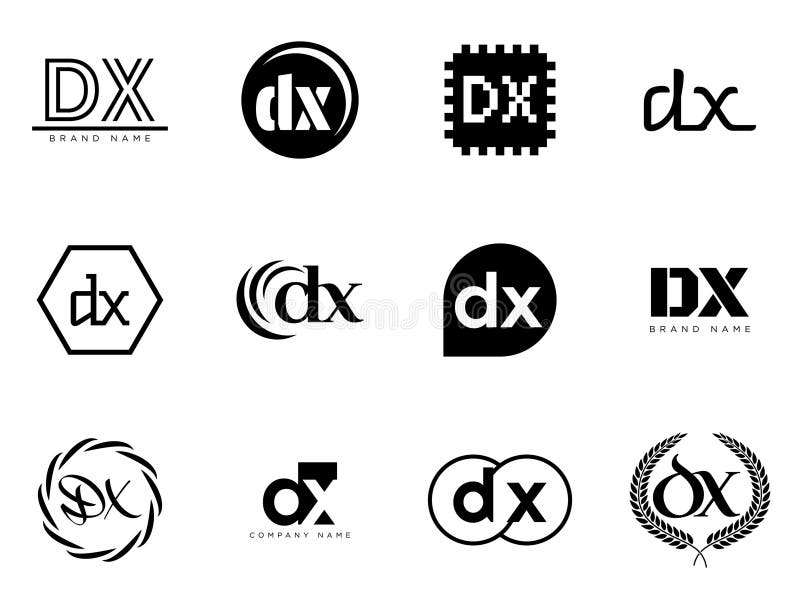 DX Logo Company Template. Letter D and X Logotype Stock Vector ...