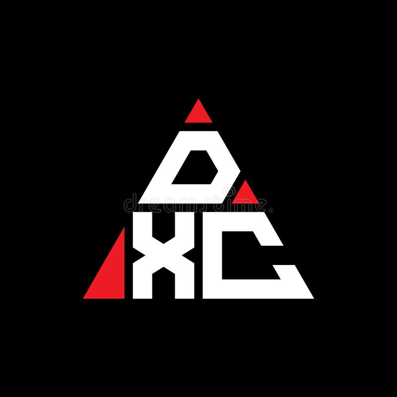 DXC Triangle Letter Logo Design with Triangle Shape. DXC Triangle Logo ...