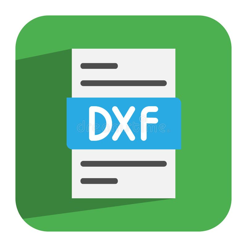 Dxf Document Flat Icon. File Format Icon with Flat Style and Attractive ...