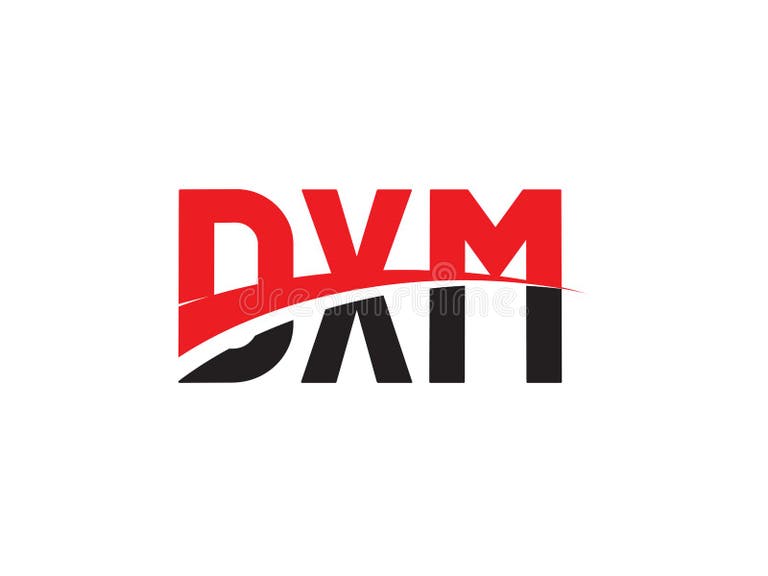 DXM Letter Initial Logo Design Vector Illustration Stock Vector ...