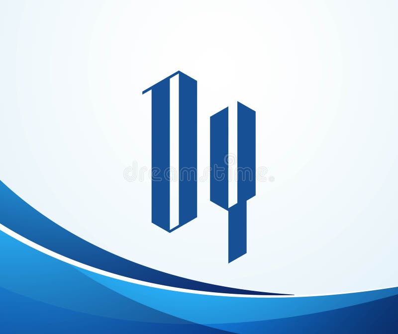 DY Alphabet Letter Logo Design Template Elements Stock Vector ...