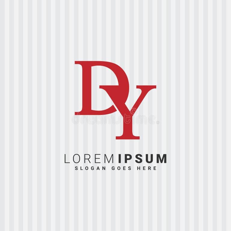 DY Vector Logo Template - Simple Icon for Initial Letter D and Y ...