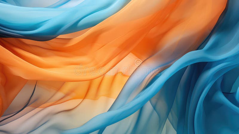 Dye Blue and Orange Texture Stock Illustration - Illustration of ...