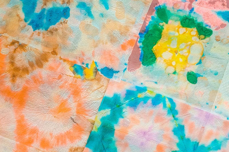 Dye Effect Patchwork. Ethnic Texture. Psychedelic Swirls Design ...