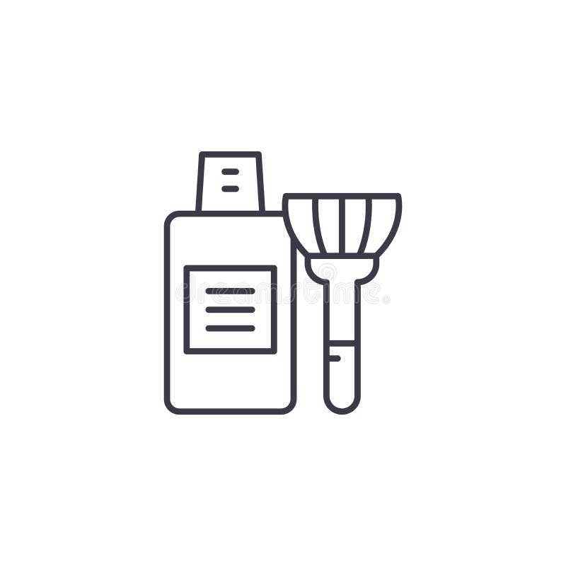 Dye Linear Icon Concept. Dye Line Vector Sign, Symbol, Illustration ...