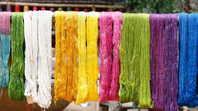 Dye thread stock photo. Image of blue, silk, nature, cloth - 83979440