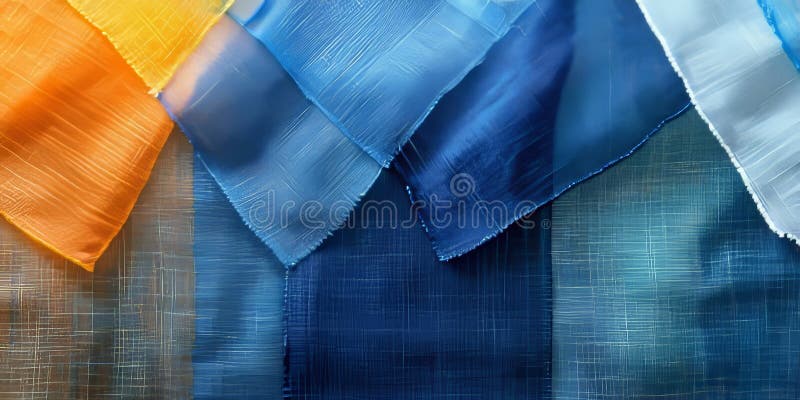 Dyed Bamboo Fabric Samples Showcasing Sustainable Textile Art with an ...
