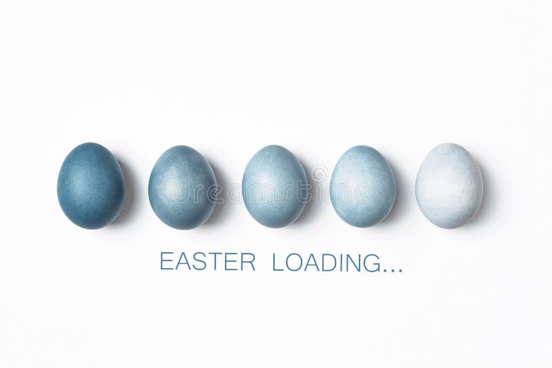 Dyed Easter Eggs Color Gradient As Loading Bar, Easter is Coming ...