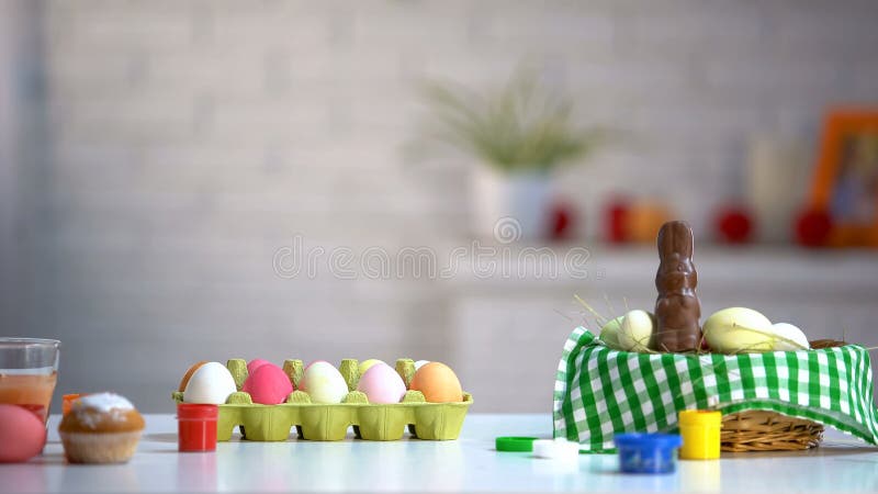 Easter Preparation in Our Home Stock Photo - Image of cultures ...
