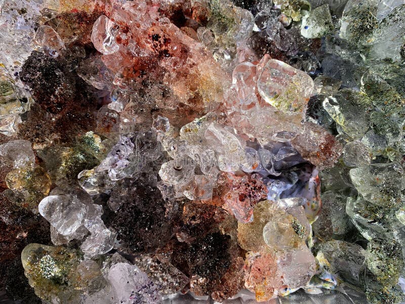 Dyed Ice in Different Colors Background Texture Stock Photo - Image of ...