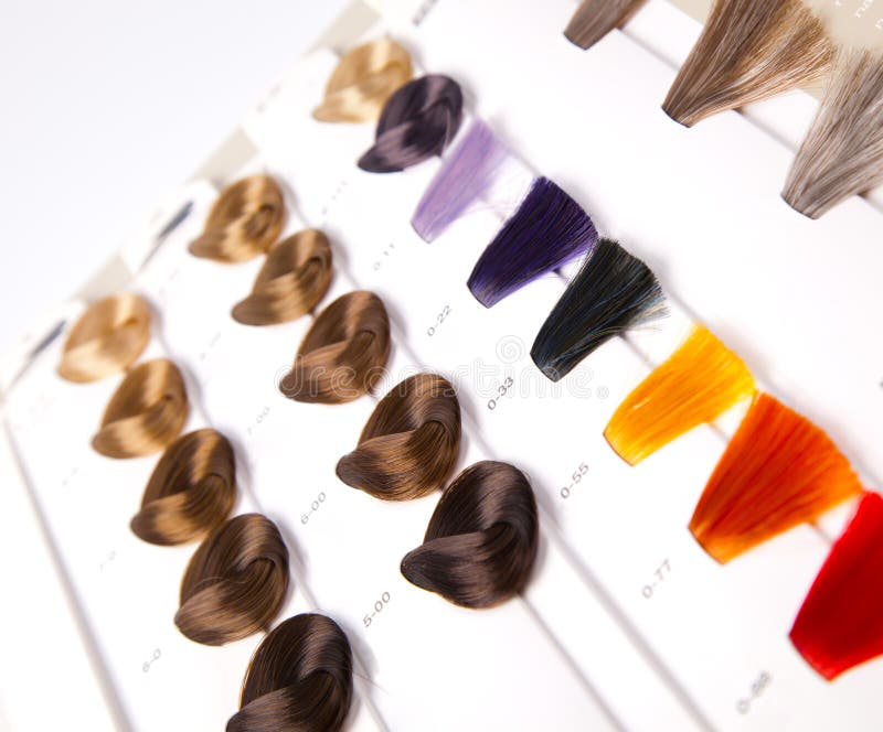 Hair Colors Set stock image. Image of salon, dark, lock - 23228603