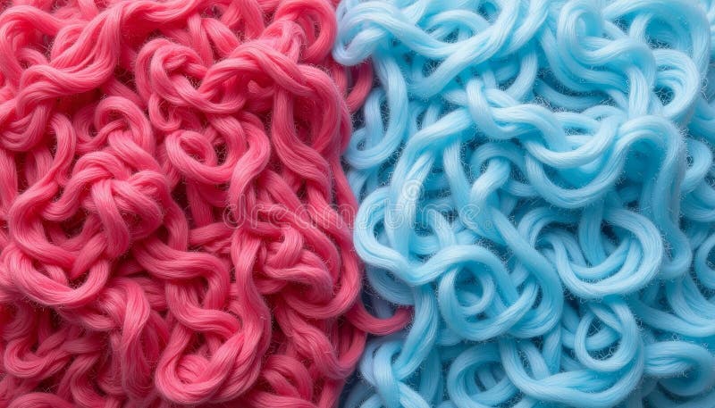 Dyed and Raw Wool Contrast, Texture Focus in Wool Production Stock ...