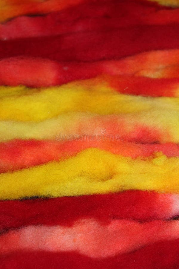 Dyed sheep wool roving stock image. Image of spinners - 86095715