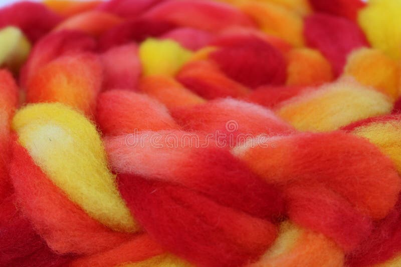Dyed sheep wool roving stock photo. Image of weaver, lamb - 86237624