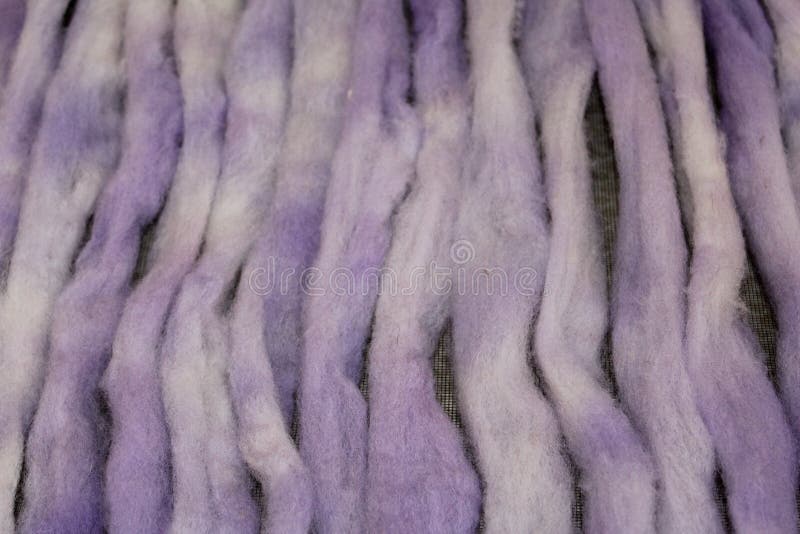 Dyed sheep wool roving stock image. Image of fiber, arts - 86240127