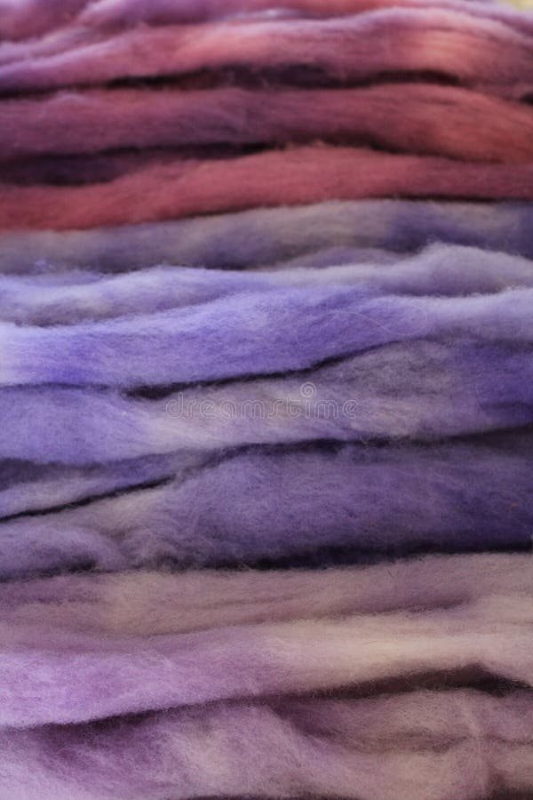 Dyed sheep wool roving stock photo. Image of artist, texture - 86306414