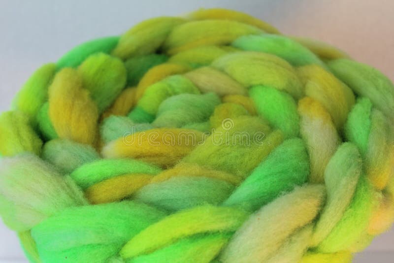 Dyed sheep wool roving stock image. Image of fiber, textiles - 86335931