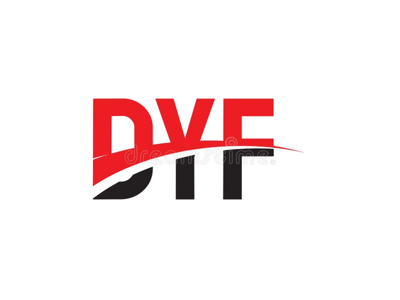 DYF Letter Initial Logo Design Vector Illustration Stock Vector ...