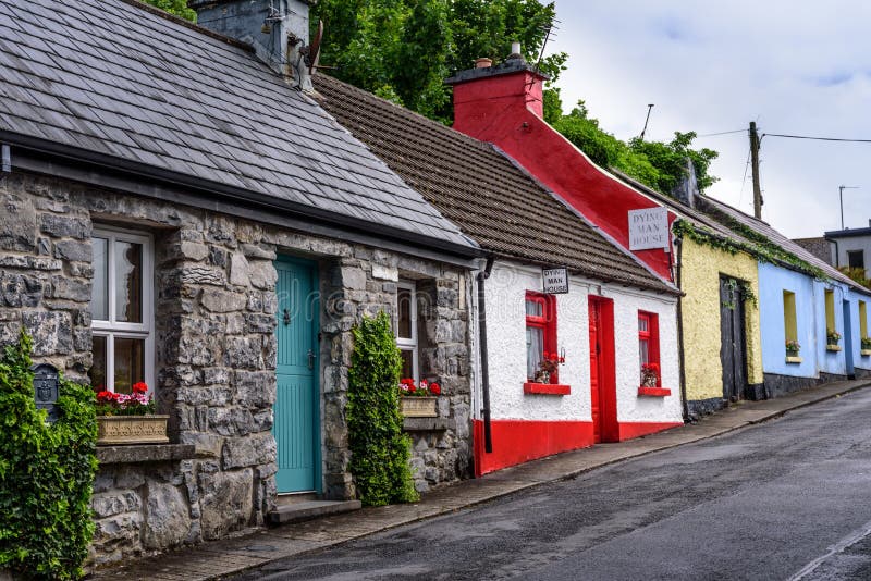 Dying Man House in Cong, Ireland Stock Photo - Image of clouds, cong ...