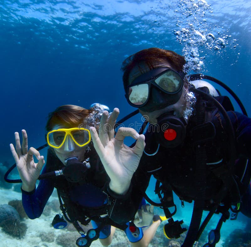 Dykare fotografering för bildbyråer. Bild av finger, aktiv - 46280645