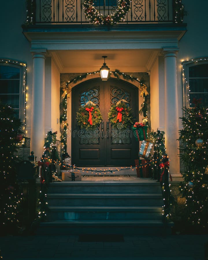 Dyker Heights Christmas Lights, Brooklyn, New York Stock Image - Image ...
