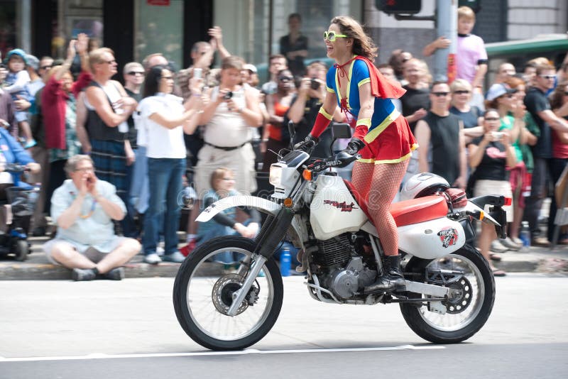 Dykes on Bikes at Seattle Gay Pride Parade Editorial Image - Image of ...