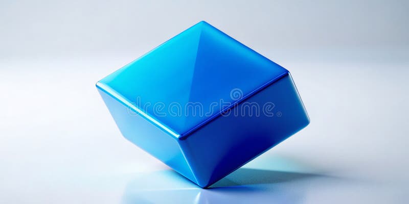 Dynamic Abstract Animation a Seamless Loop of Rotating Blue Cubes ...