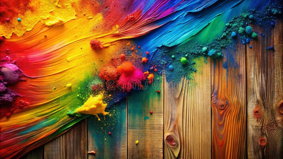 Dynamic Abstract Art Background with Ample Space for Design Projects ...