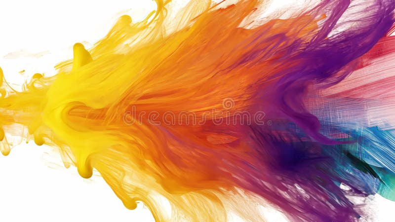 Dynamic Abstract Art with Bold Colors and Fluid Motion Stock Video ...