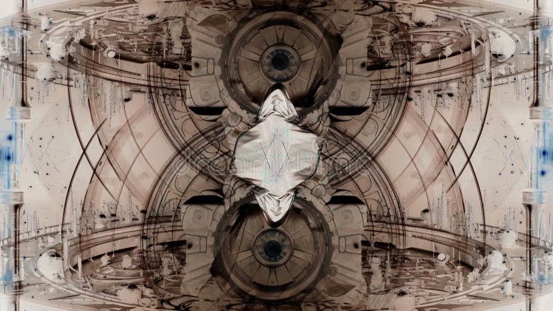 Dynamic Abstract Art Pattern with Complex Symmetrical Structures and ...