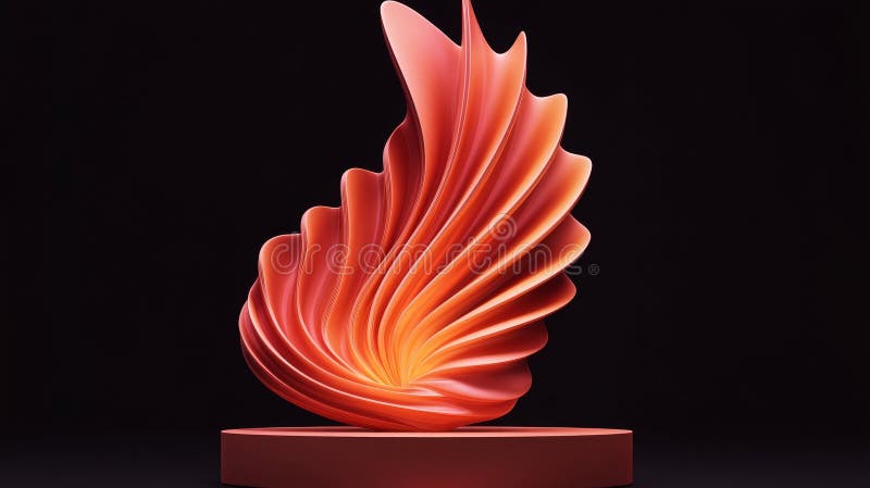 A Dynamic Abstract Art Piece with Colorful Shapes Created in a Studio ...