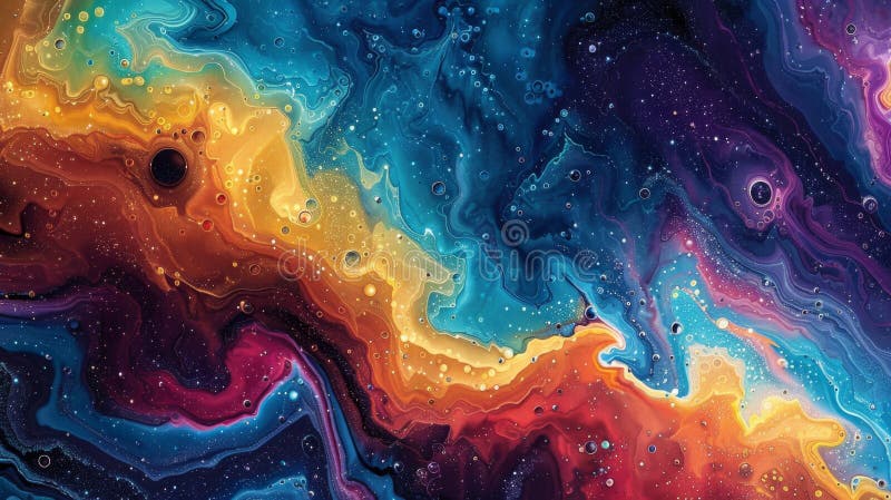 Dynamic Abstract Artwork Featuring Intense Swirls of Color Resembling ...