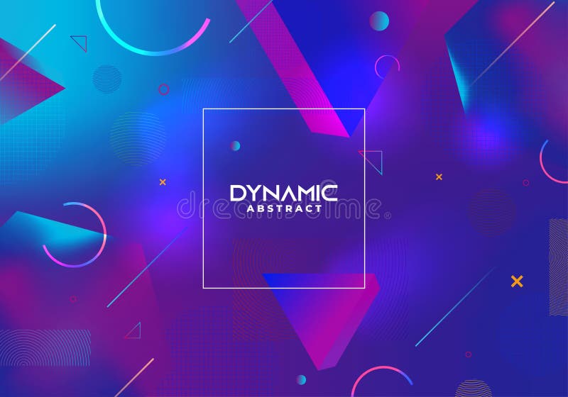 Dynamic Abstract Background with Blue Gradient Colors. Vector Eps 10 ...