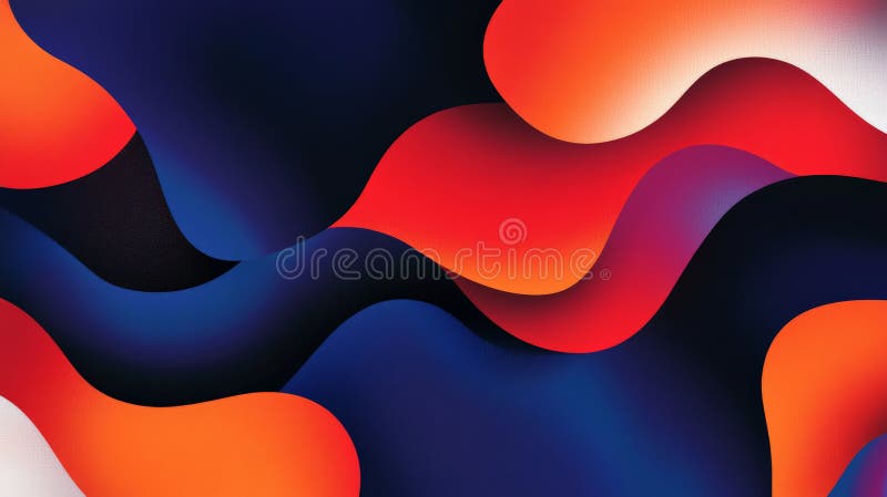 Dynamic Abstract Background with Bold Gradients of Rich Crimson, Navy ...
