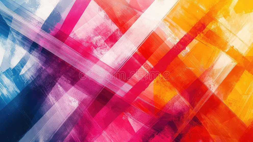 Dynamic Abstract Background with Bold Intersecting Lines in Contrasting ...