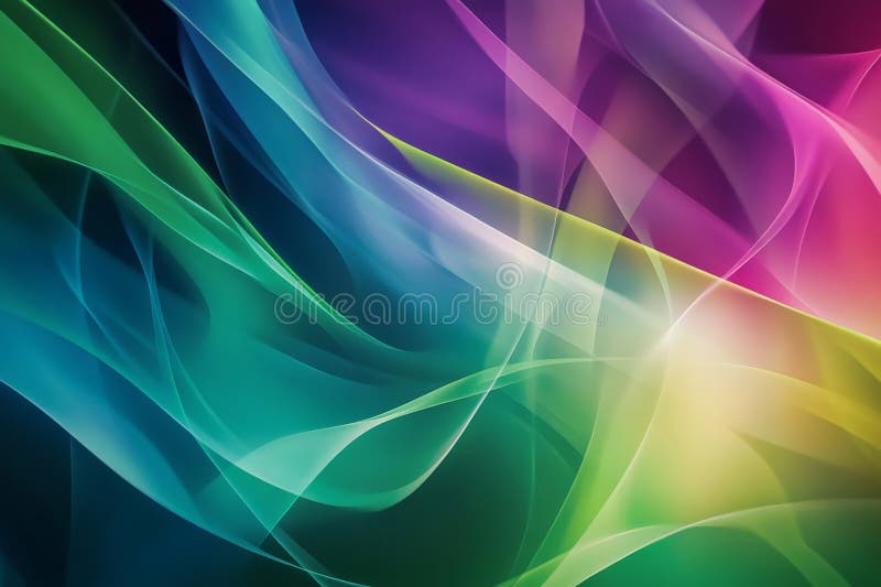 A Dynamic Abstract Background with Bright, Bold Colors in Green, Blue ...