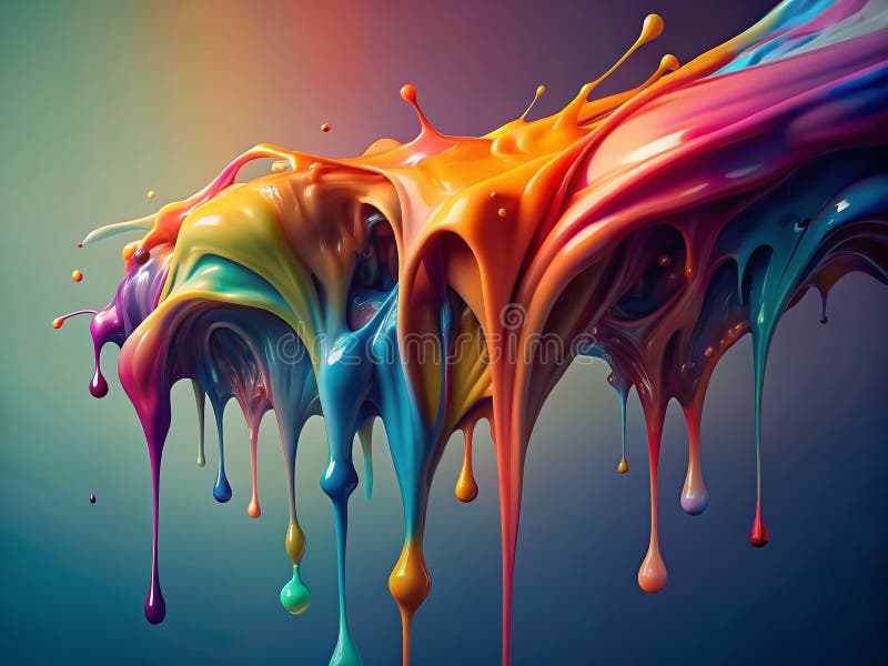 Dynamic Abstract Background a Captivating Display of Colorful Paint ...