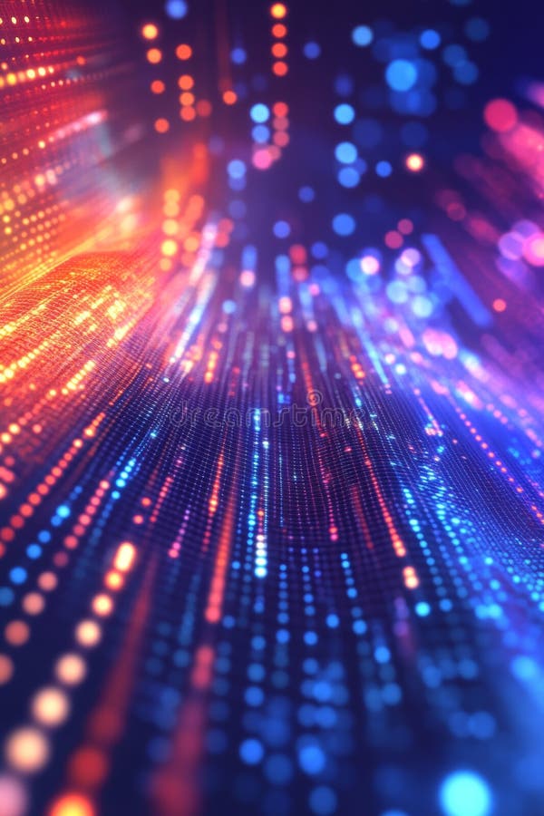 Dynamic Abstract Background with Colorful Overlapping Lights Creating a ...