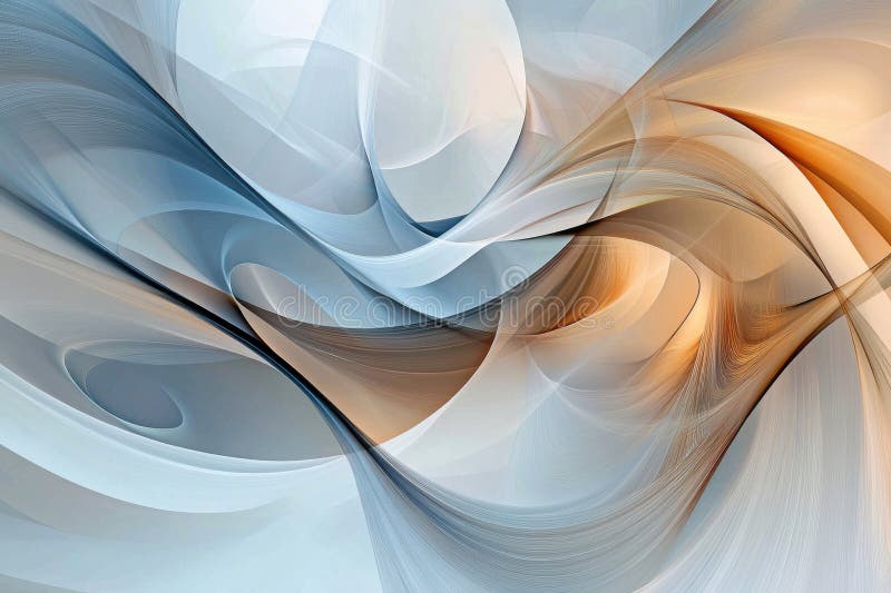 Abstract Curving Layers Background Pastel Color Palette Design Stock ...