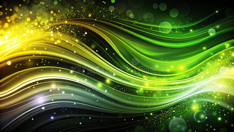 Dynamic Abstract Background Design with Vibrant Green Lime Yellow White ...